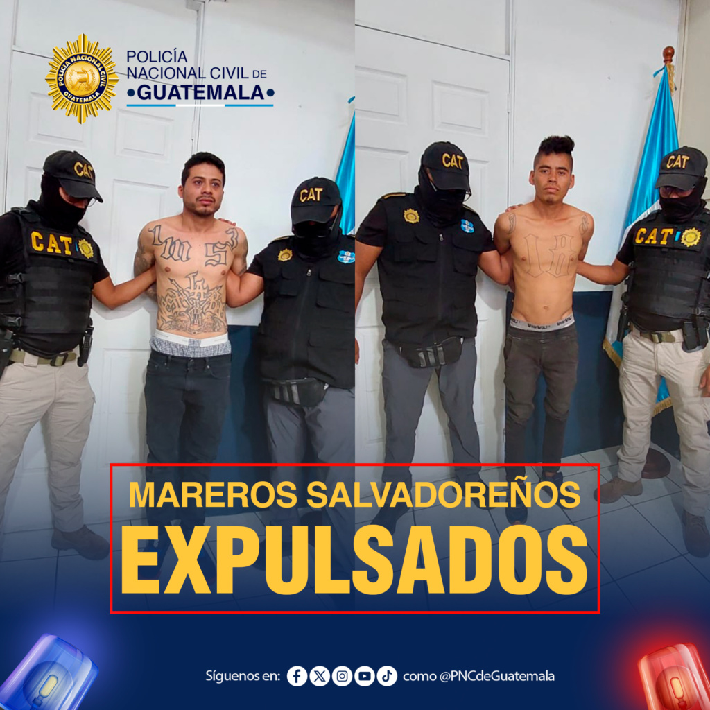 PNC de Guatemala entrega mareros a El Salvador - Periódico EL Pais